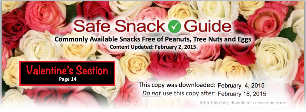 Update to Safe Snack Guide: Valentine's Day 2015 Edition - SnackSafely.com
