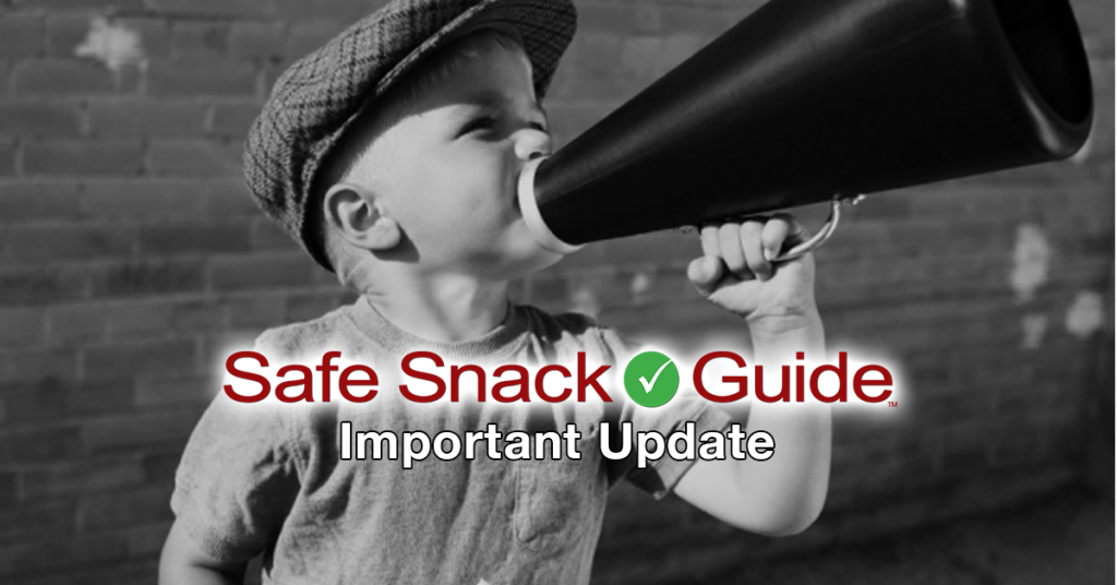 Update to Safe Snack Guide: September 14, 2017 - SnackSafely.com