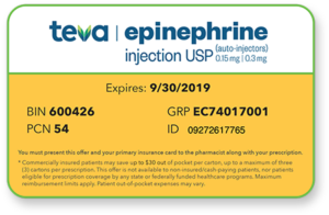 Teva Launches Site for Generic EpiPen Equivalent - SnackSafely.com