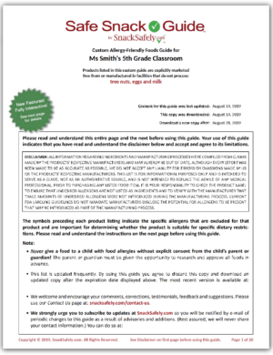 SnackSafely.com Launches Custom Safe Snack Guides for Classrooms ...