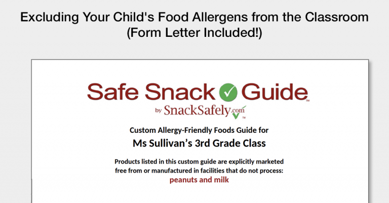 Request They Exclude Your Child's Food Allergens from the Classroom ...