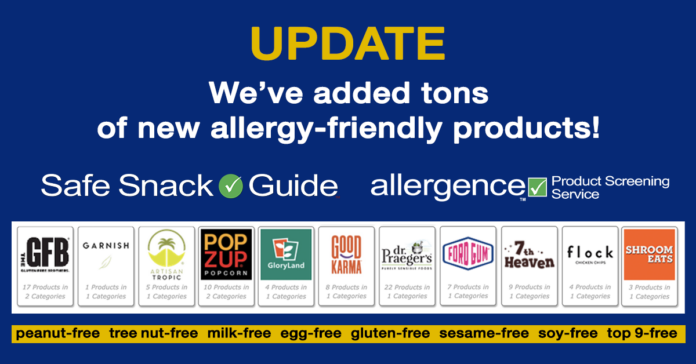New Partners and Tons of New Products in the Safe Snack Guide and ...